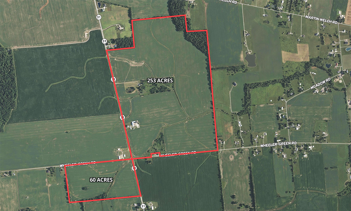 313 ac aerial turkey run - Wilson National