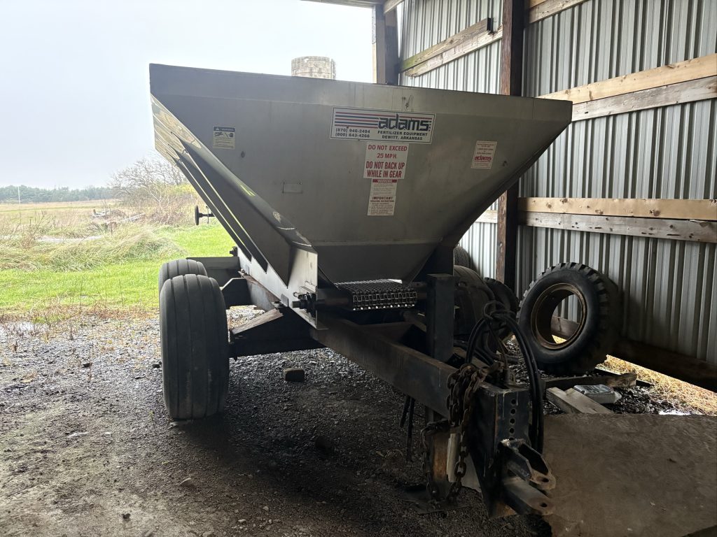 Adams pull type Fertilizer/lime spreader